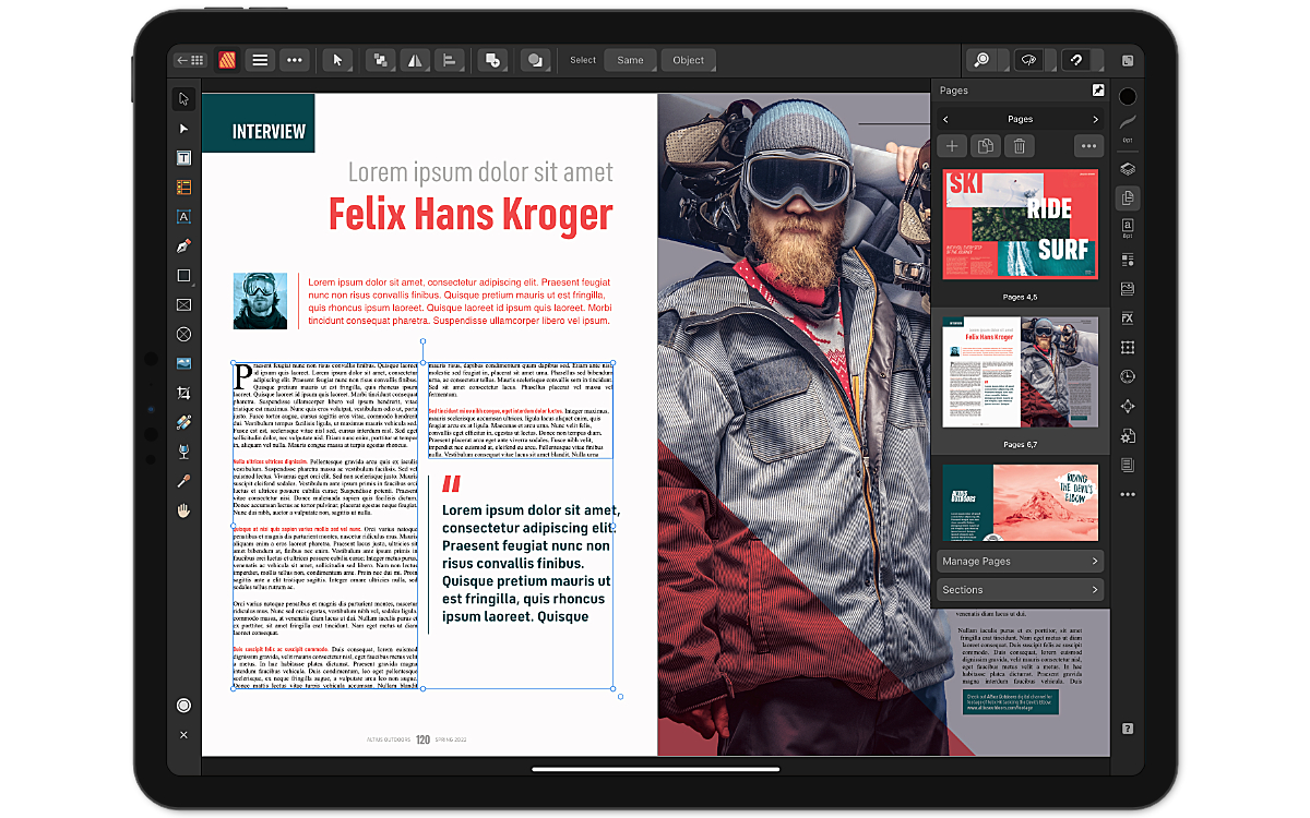 La suite de logiciels créatifs Affinity sort en version 2, Publisher ...