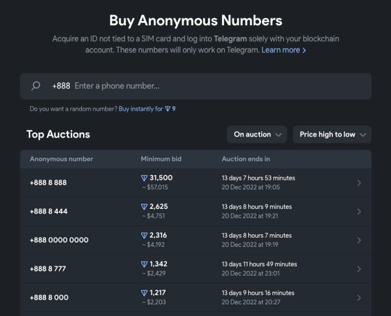 On peut désormais s'inscrire sur Telegram sans numéro de téléphone ...