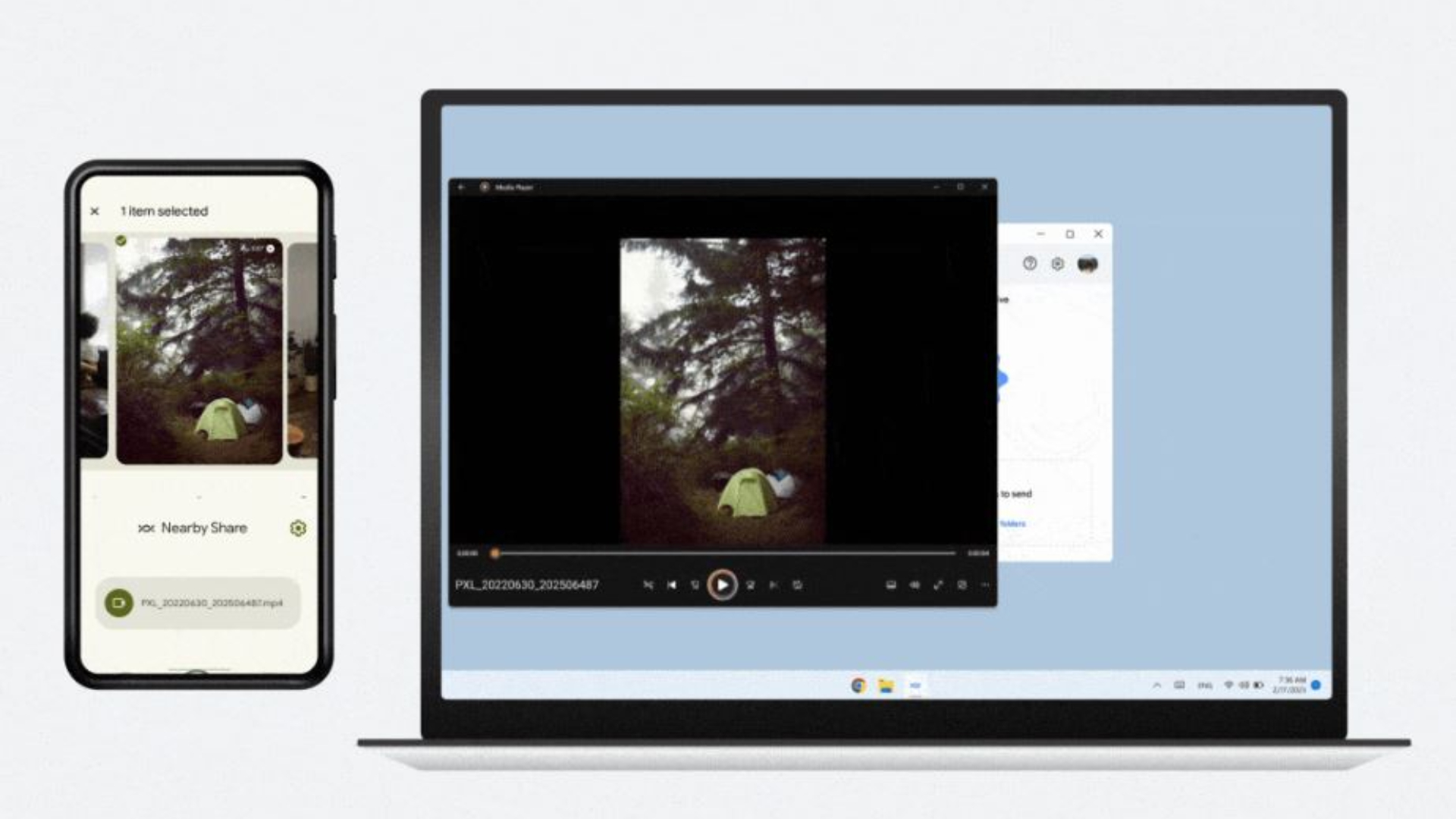L'AirDrop de Google est arrivé en beta sur les PC Windows
