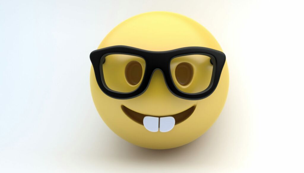 Pourquoi l’émoji « nerd » est visé par une pétition
