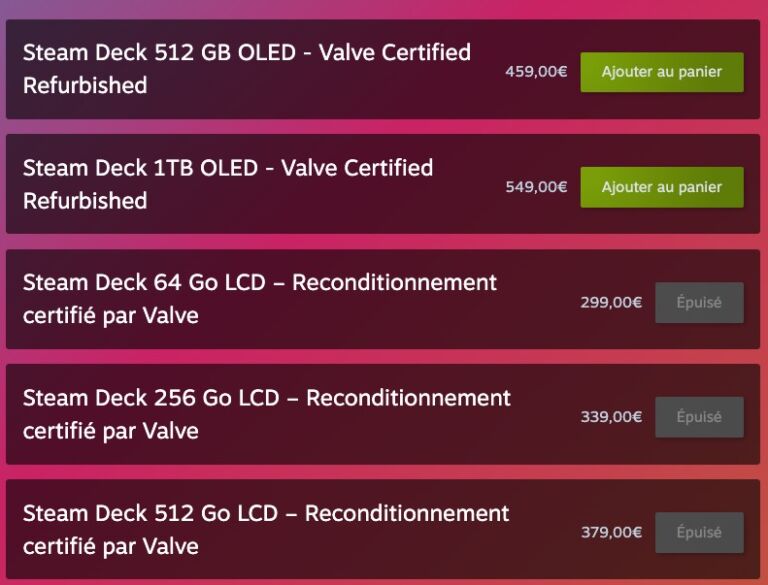 La meilleure version du Steam Deck est maintenant disponible en ...