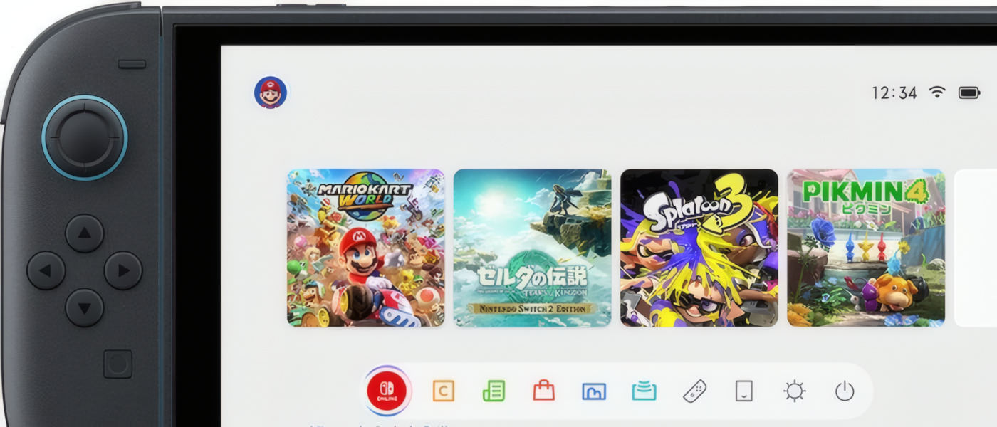 Nintendo dévoile un premier aperçu de l'interface de la Switch 2