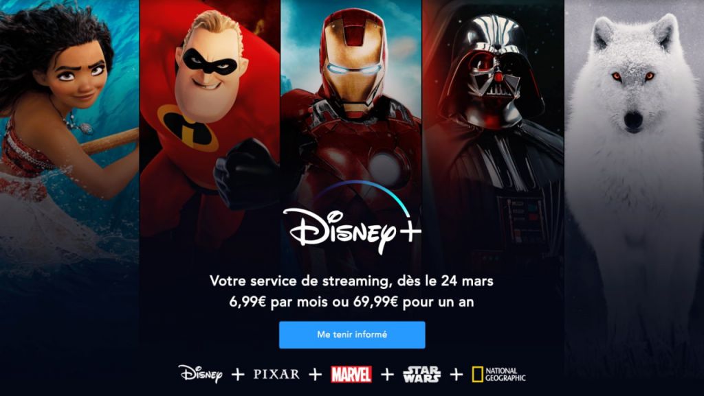 Disney+ : lancement avancé au 24 mars pour le service de sVOD